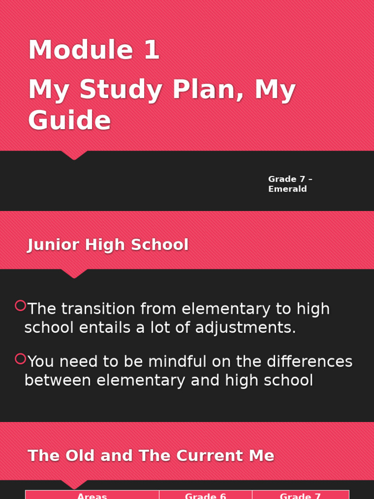 Grade 7 Study Plan and Tips Guide | PDF