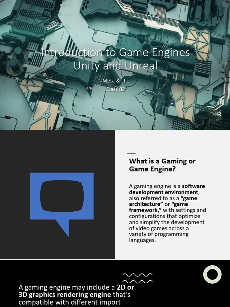 Class02-Introduction To Game Engines | PDF | Unity (Game Engine) | 3 D ...