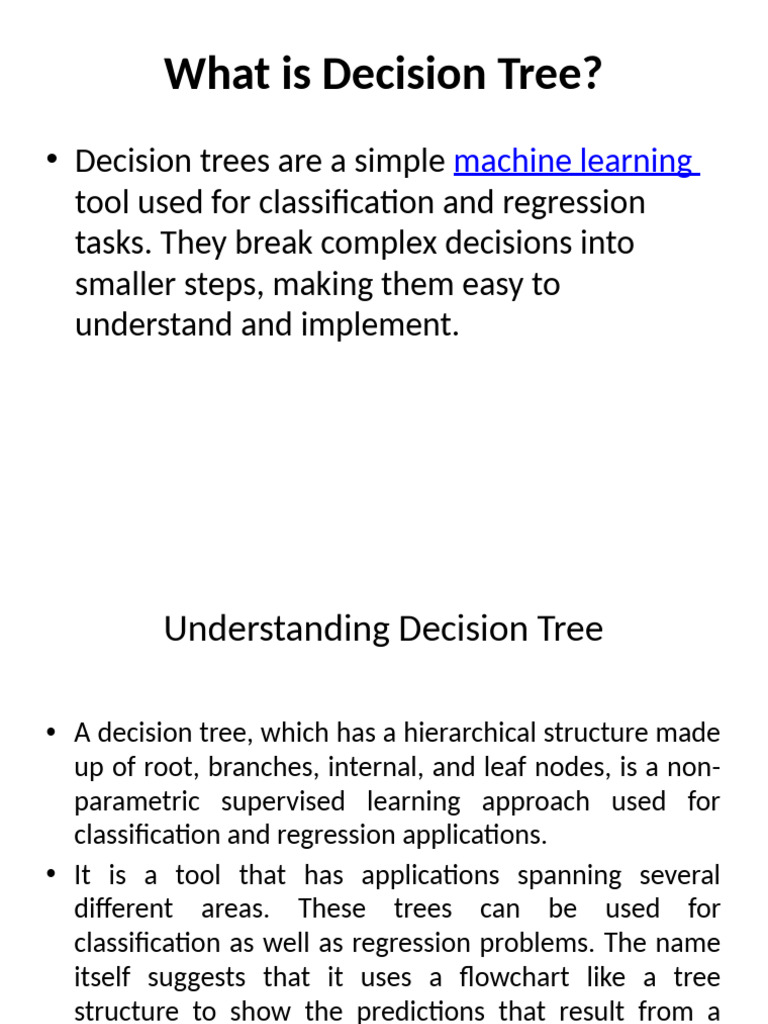 What Is Decision Tree | PDF | Support Vector Machine | Statistical ...