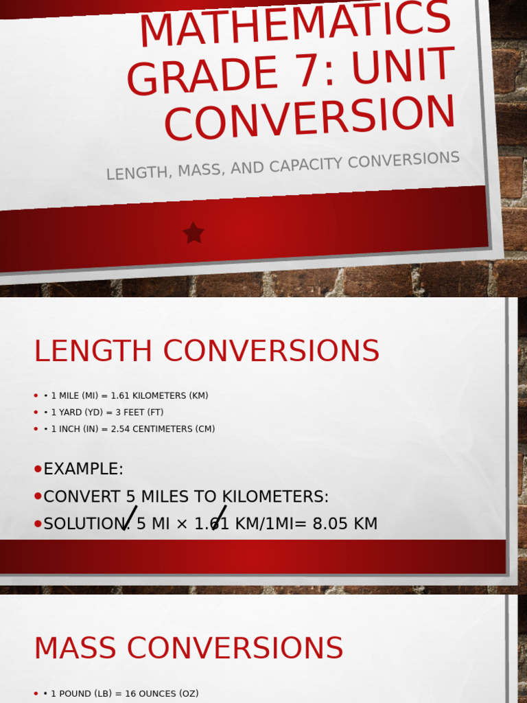 Unit Convertion | PDF