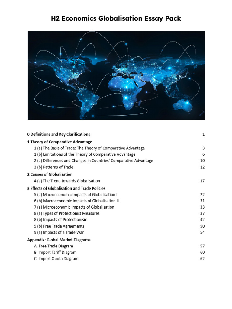 International Trade and Globalisation Essay | PDF | Free Trade ...