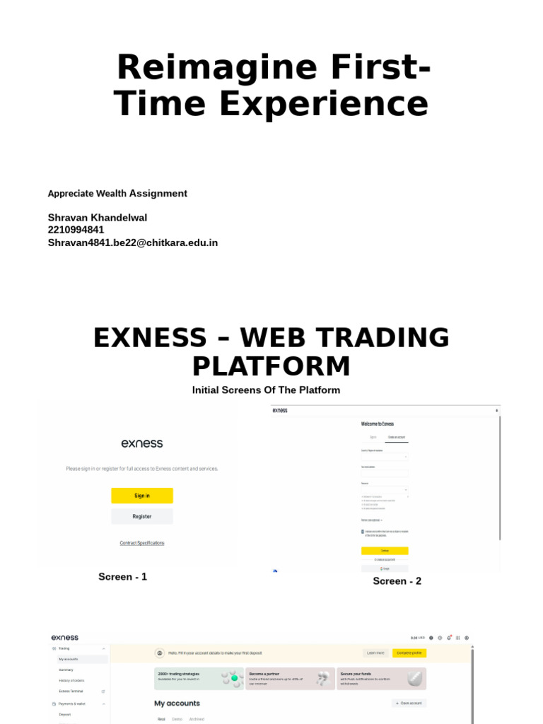 Reimagine First-Time Experience | PDF