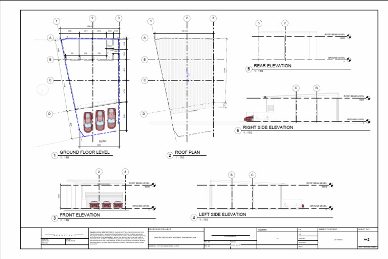 Revised Warehouse - Sheet - A-2 - Architectural Sheet | PDF