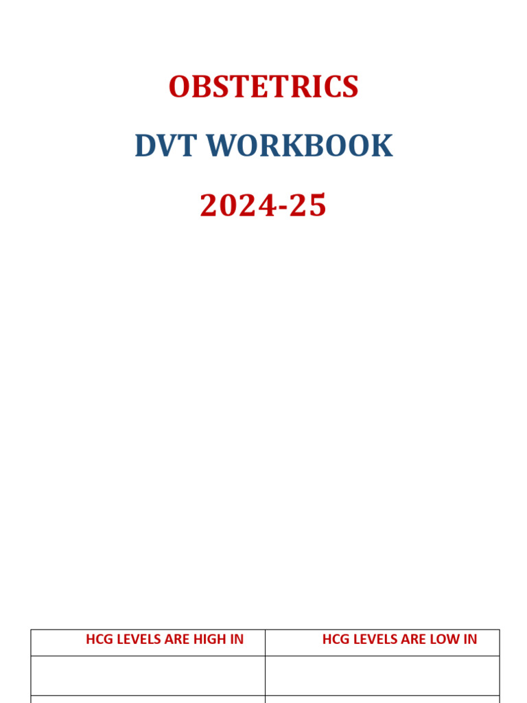 Obstetrics DVT - PDF - @dams - New - Robot | PDF | Pregnancy ...