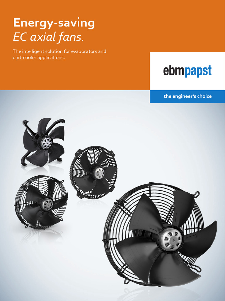 EC Axial Fans.: Energy-Saving | PDF | Electrical Engineering ...
