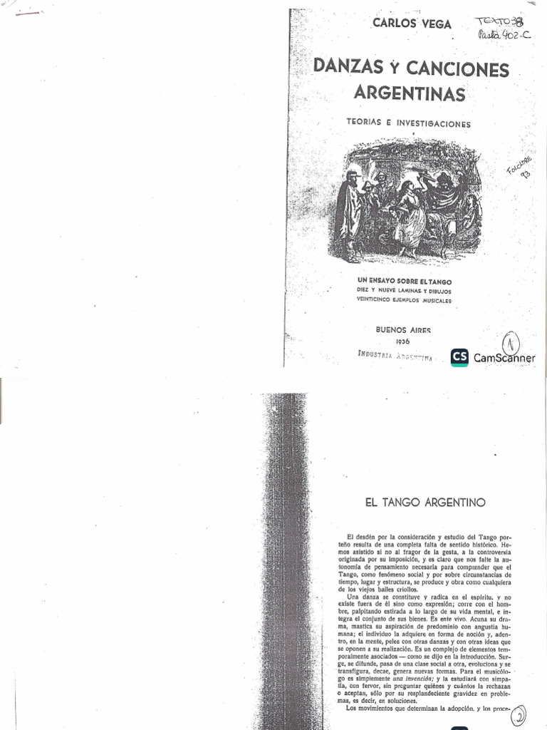 VEGA El Tango Argentino | PDF