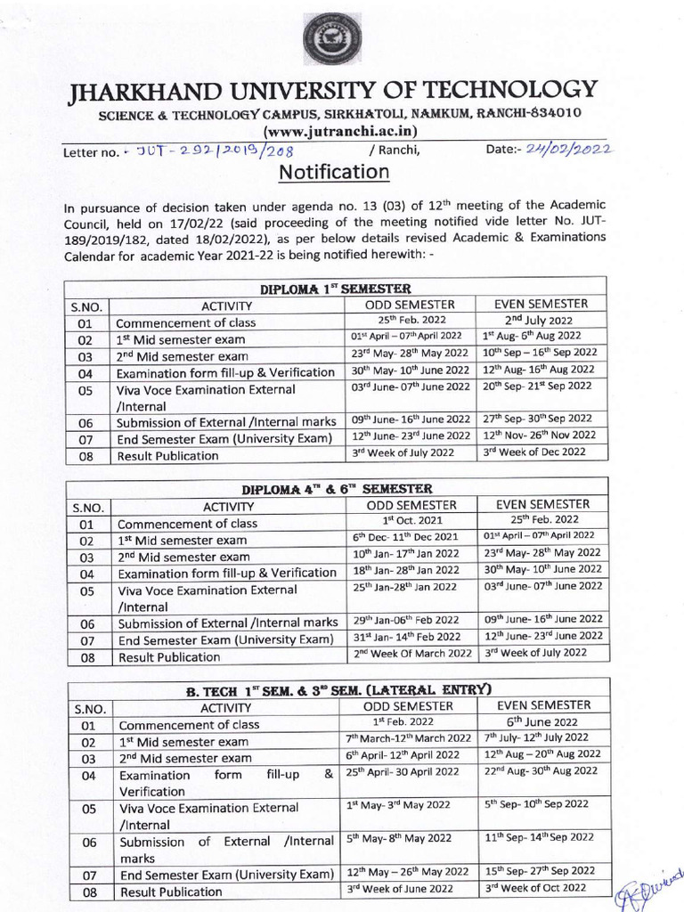 Revised Academic Examination 2021 | PDF