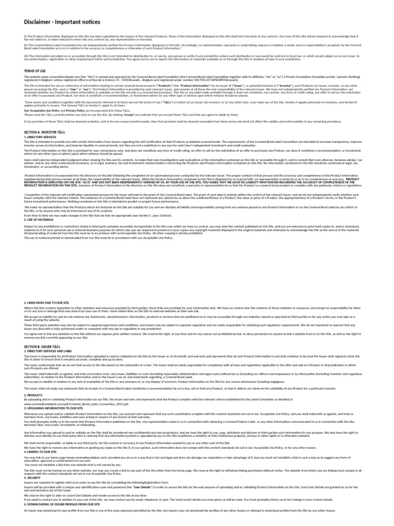SG SCF HTT Covered Bond Label Reporting 30-04-2021 | PDF | Computer ...
