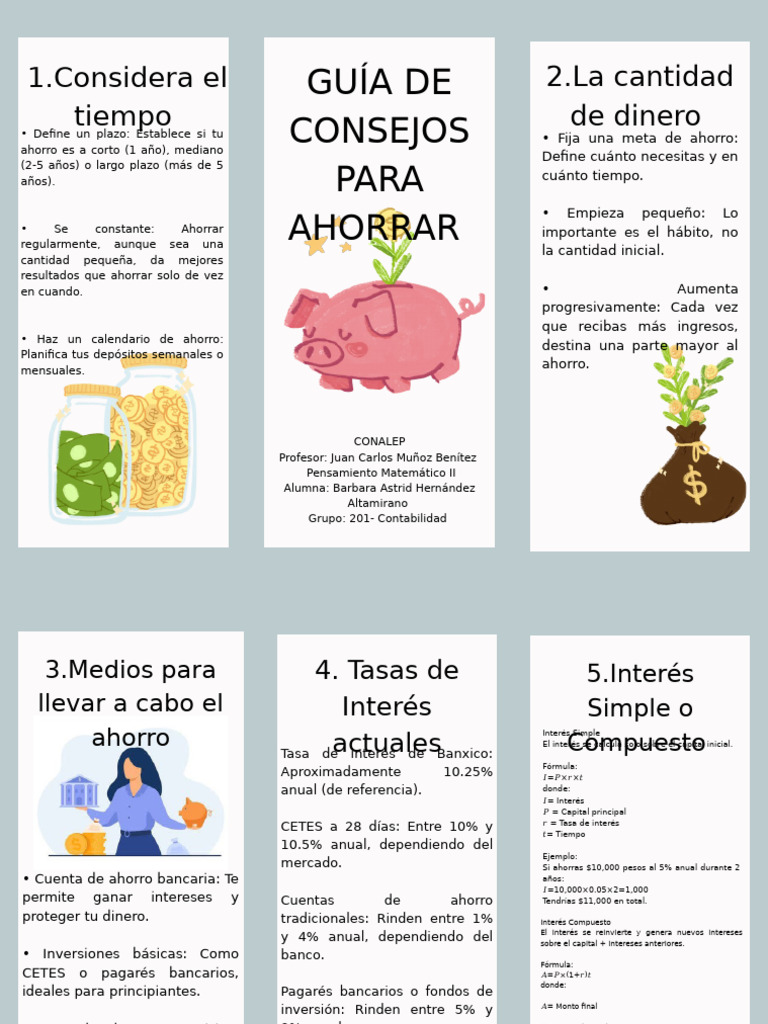 Guía de Consejos para Ahorrar - 20250505 - 193405 - 0000 | PDF | Interés | Ahorro