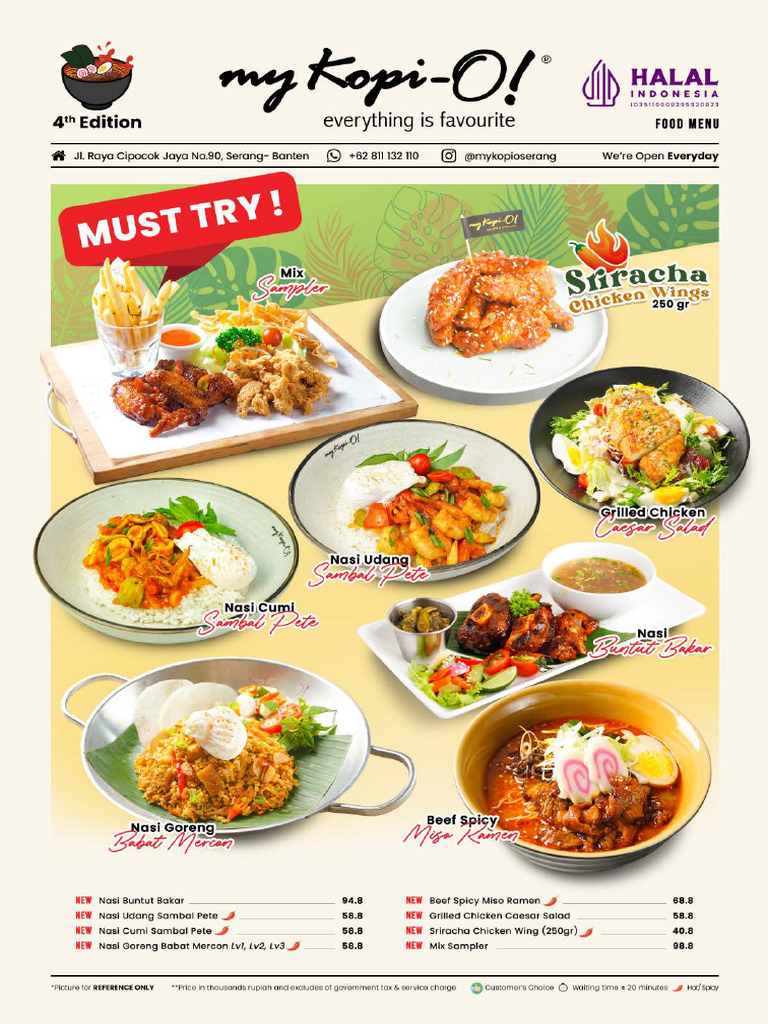 Menu Makanan Serang Edisi IV | PDF