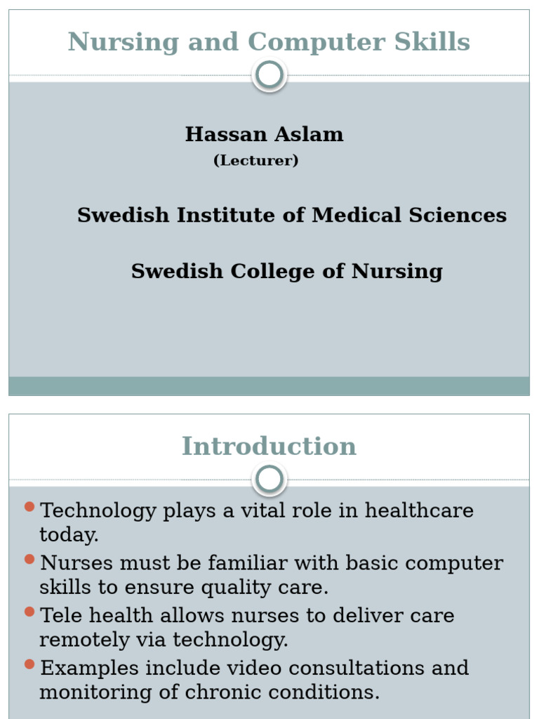 Sims Nursing Lec1 | PDF
