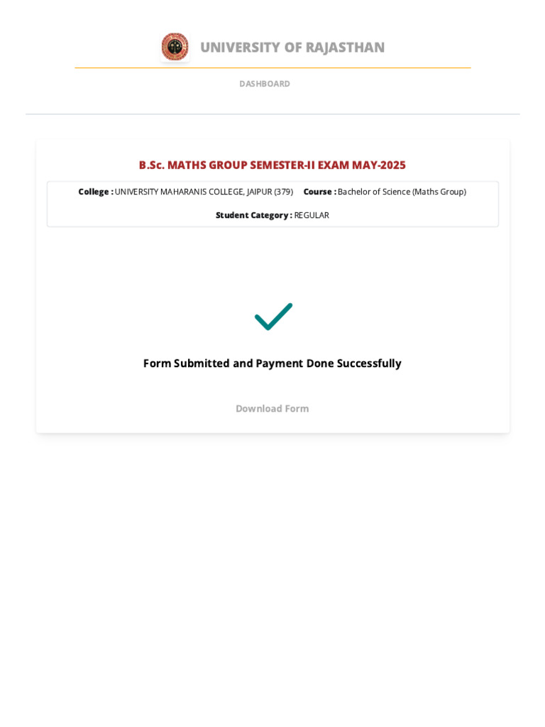 University of Rajasthan | PDF