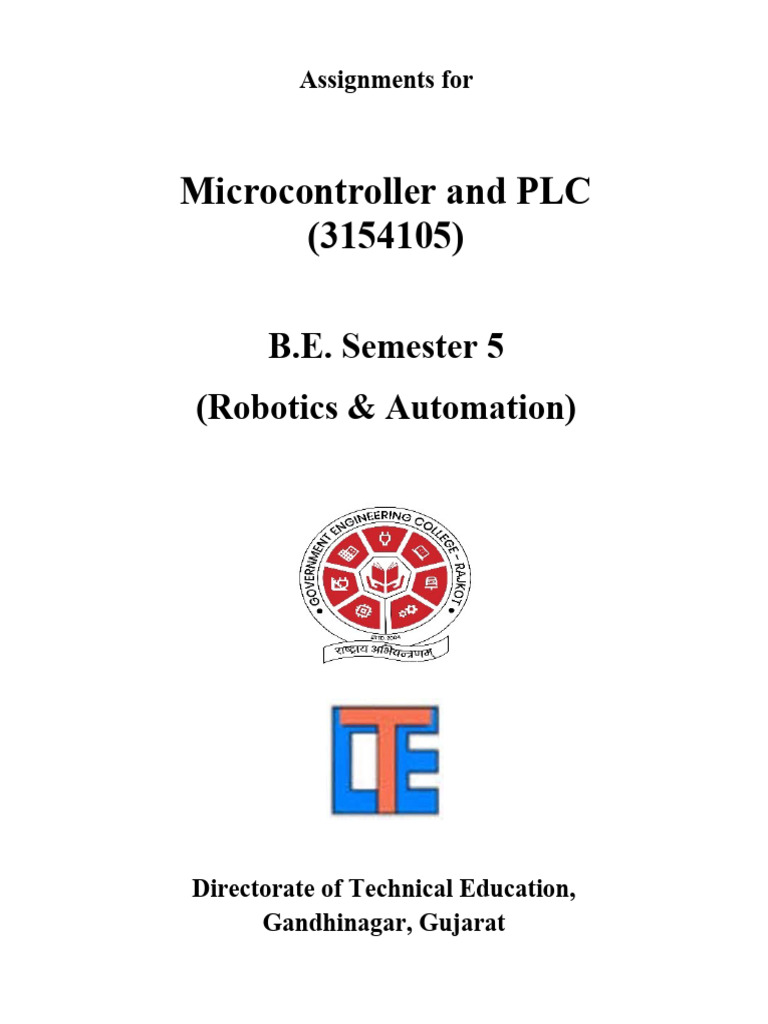 PLC Assignment Robotics & Automations Sem 5 | PDF | Programmable Logic Controller | Microcontroller