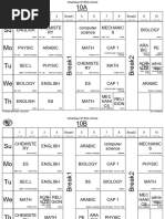 AIS 10B Timetable | PDF