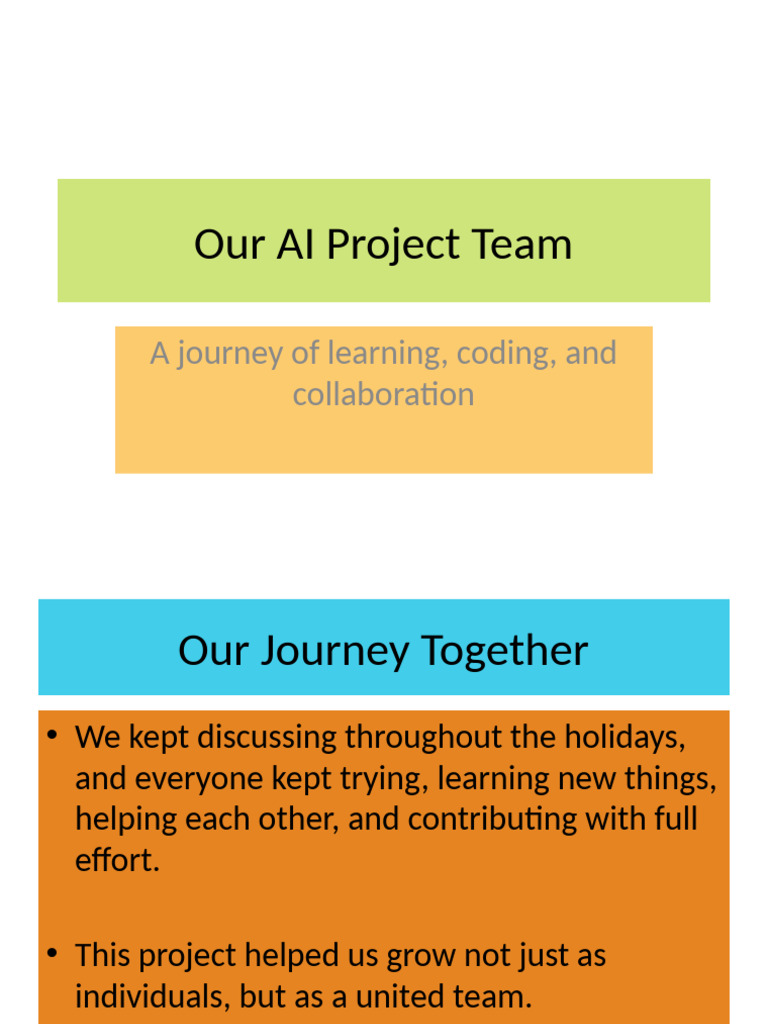 AI Project Team Introduction | PDF