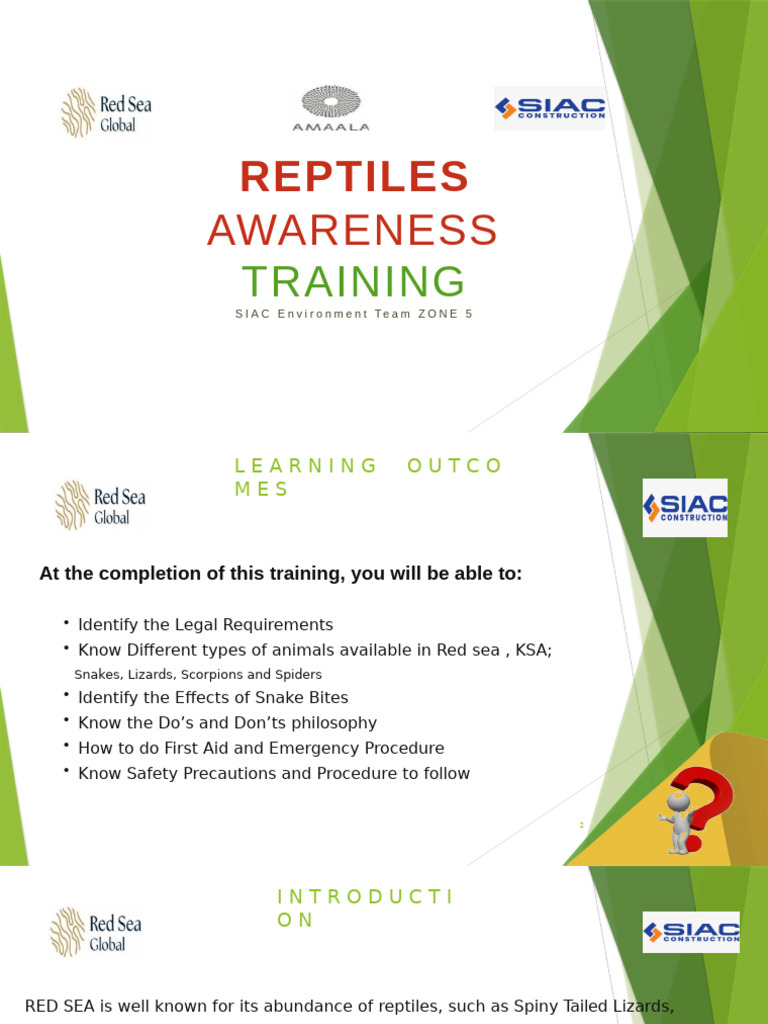 Snake and Scorpion Safety Training | PDF | Snake