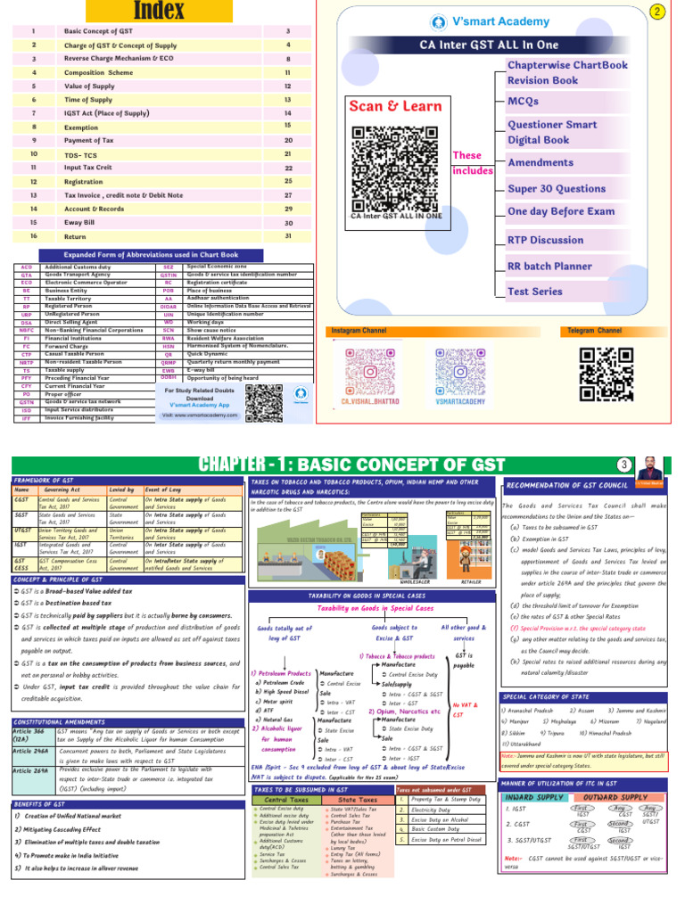 GST Chart Book 2 | PDF | Value Added Tax | Excise