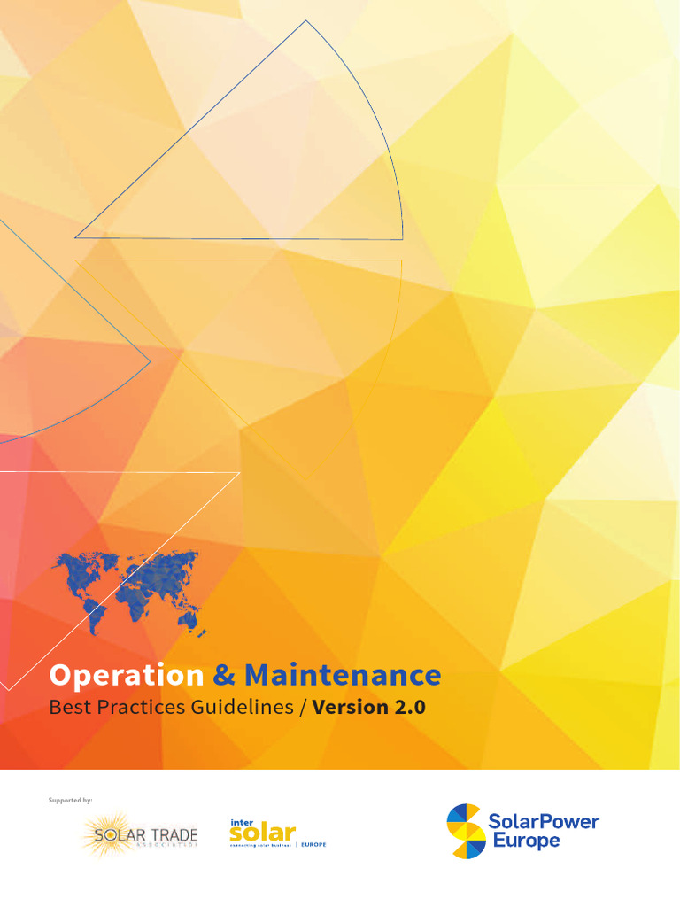 Solar O&M Best Practices Guidelines 2.0 | PDF | Debt | Asset Management