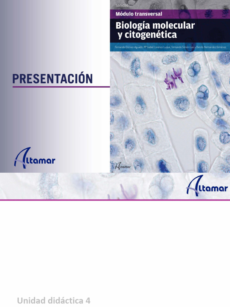 Unidad 4 | PDF | Hibridación de ácido nucleico | Adn