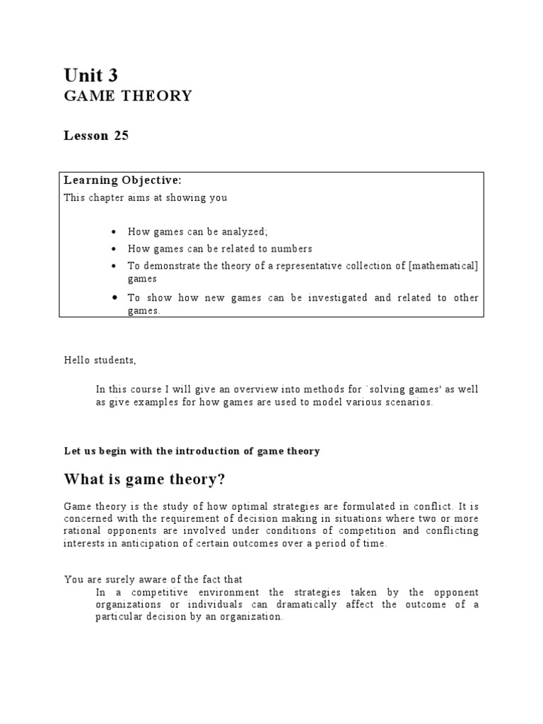 Strategic Analysis of Competitive Markets: An Introduction to Game ...