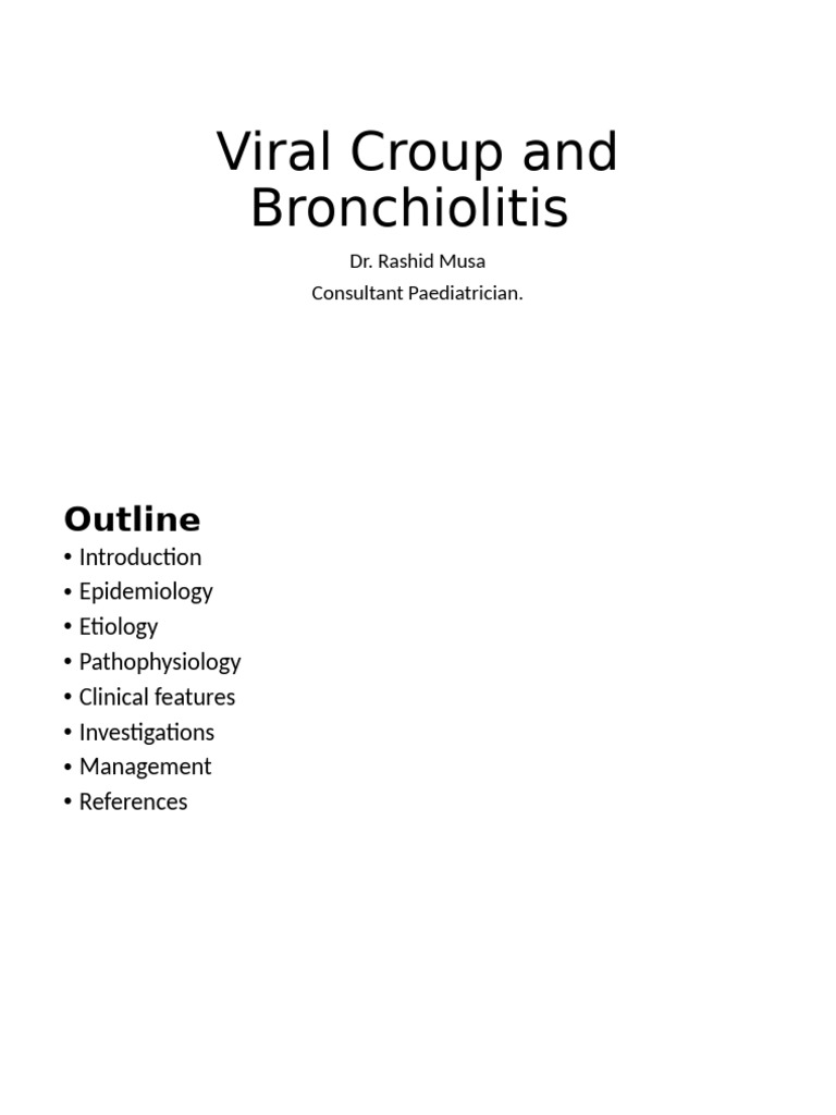 Understanding Viral Croup in Children | PDF | Respiratory Tract ...
