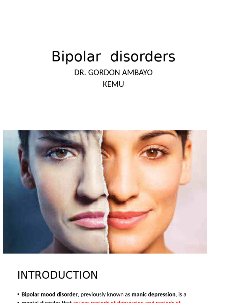 LECTURE 28 Bipolar Disorder | PDF | Bipolar Disorder | Mania