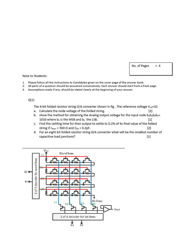 Advanced Analog & Mixed Signal Exam | PDF | Analog To Digital Converter ...