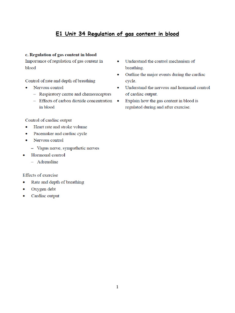 Blood Gas Regulation and Cardiac Control | PDF | Atrium (Heart) | Heart ...