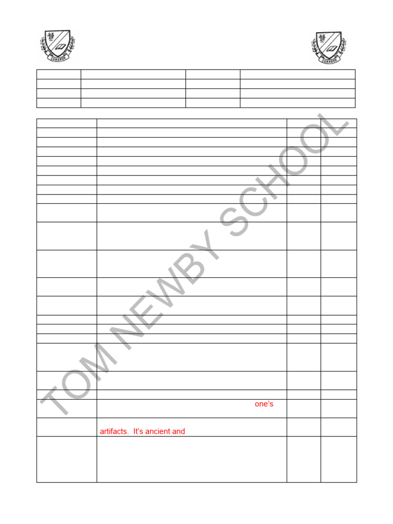 Grade 5 History Exam Memo 2021 | PDF