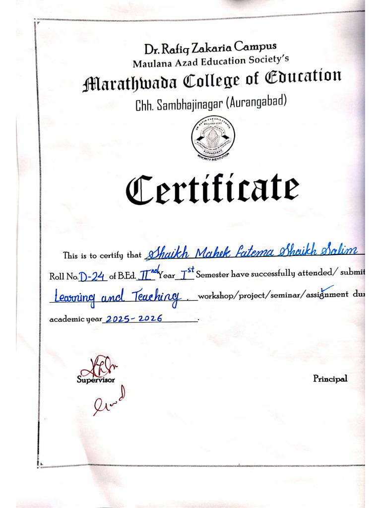 Learning and Teaching (Assignment) | PDF