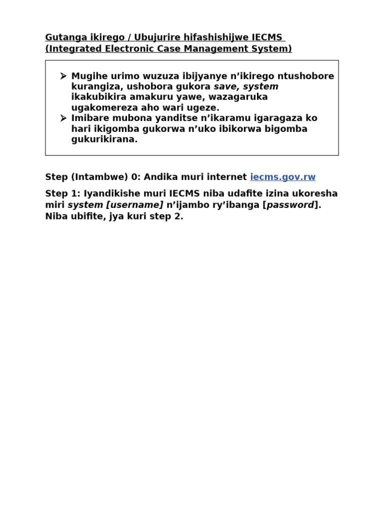 Steps To File A Case Online Through IECMS | PDF | Computer Access ...