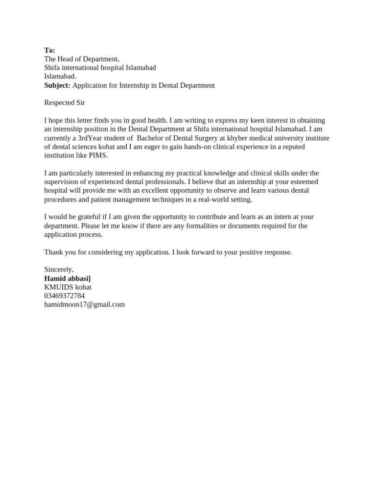 Curriculum Shifa Hospital | PDF