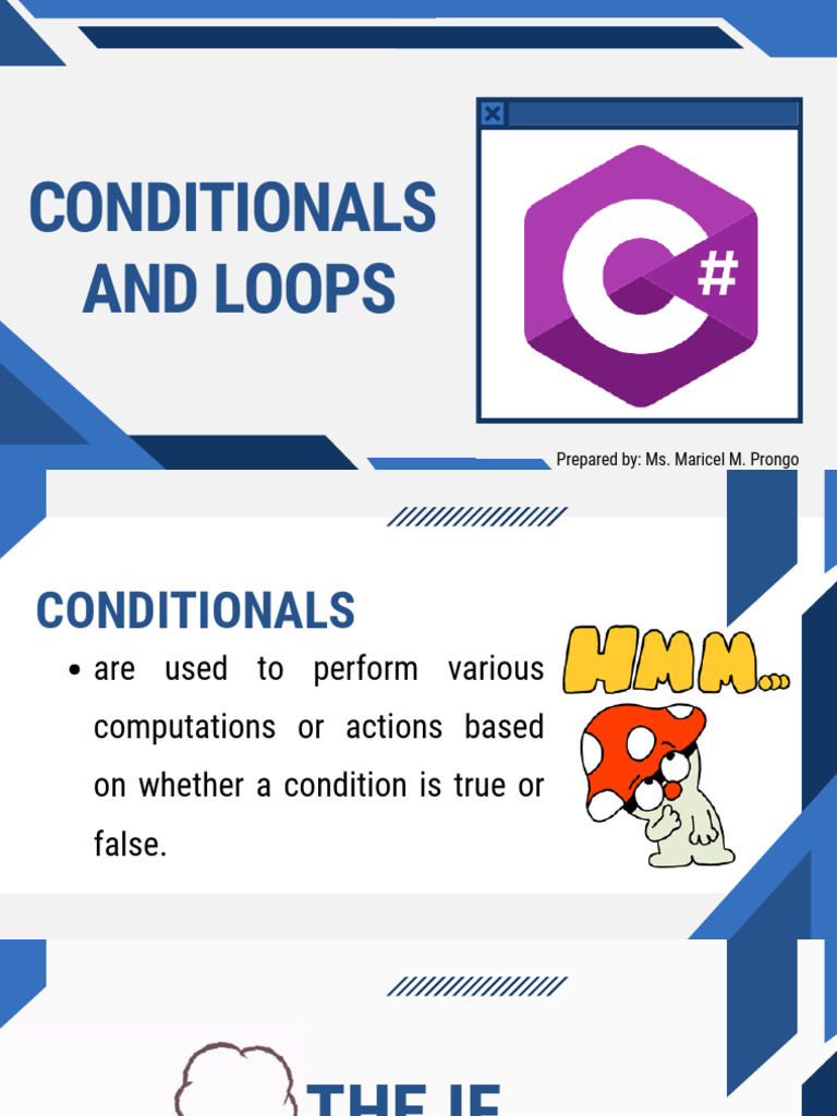 Conditional Structures in C# Programming Language | PDF | Namespace | Computer Programming