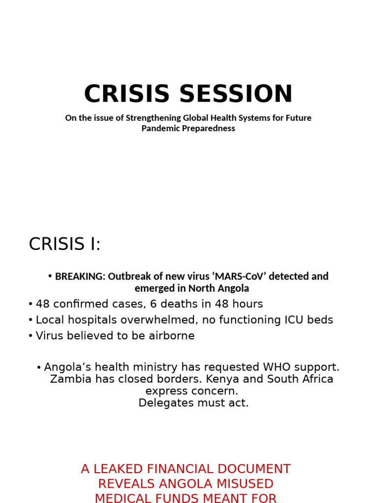 Crisis Mun | PDF