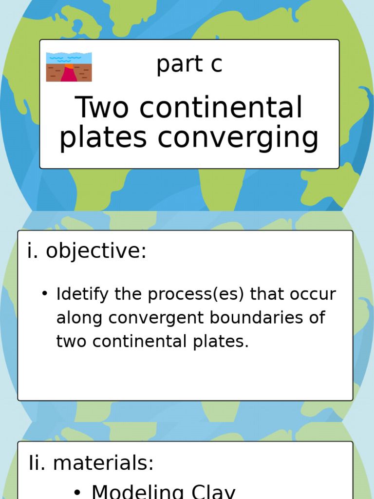 Tectonic Plates Presentation in Green Blue Drawn Style | PDF