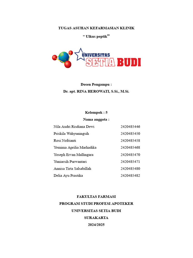 Kelompok 5 - Kelas B - Ulkus Peptic | PDF