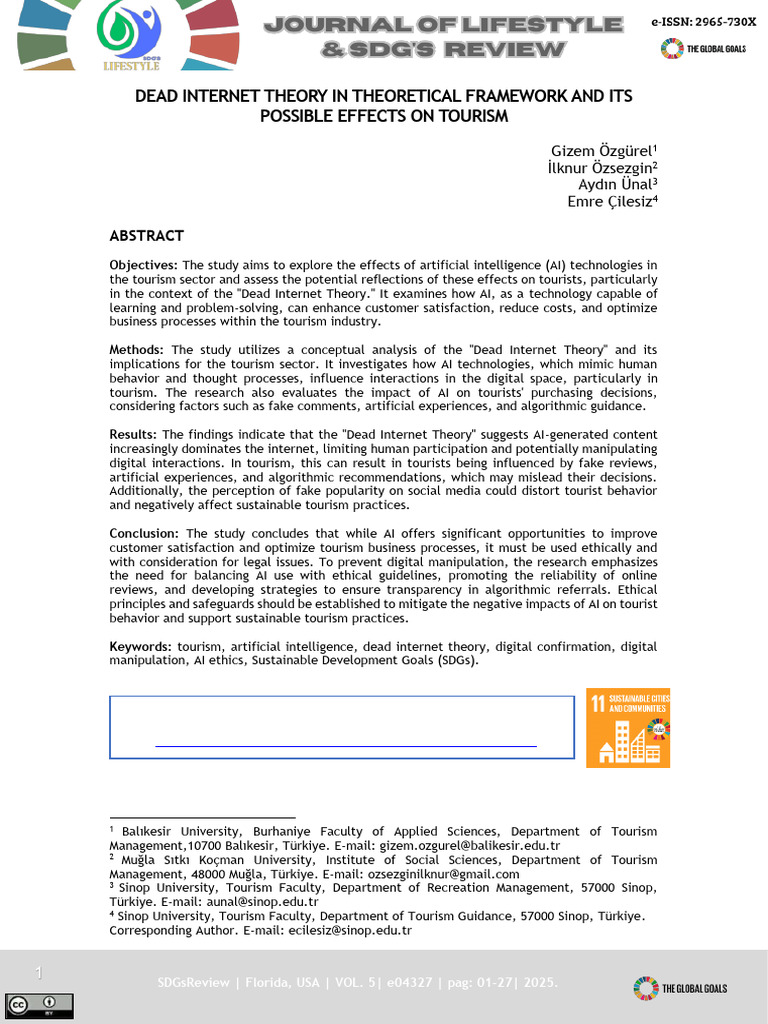 SDG's REVIEW - 2025 - Published Article Text | PDF | Deep Learning | Artificial Intelligence