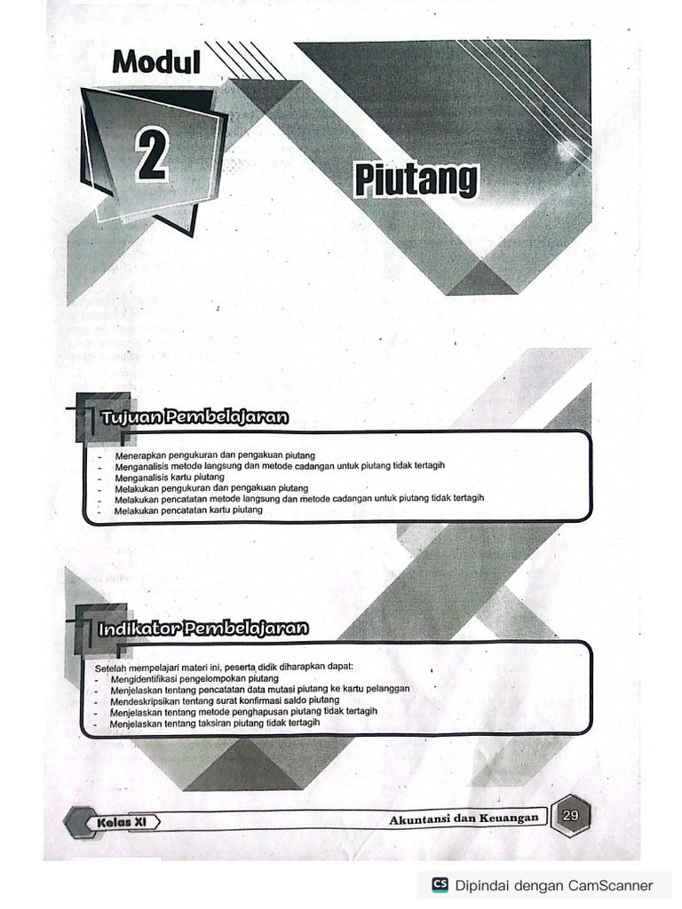 Bab 2 Piutang (Akuntansi Keuangan Xi Akl) | PDF
