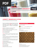 Product Data Sheet - LEWATIT MonoPlus TP 208 | PDF | Ph | Ion Exchange