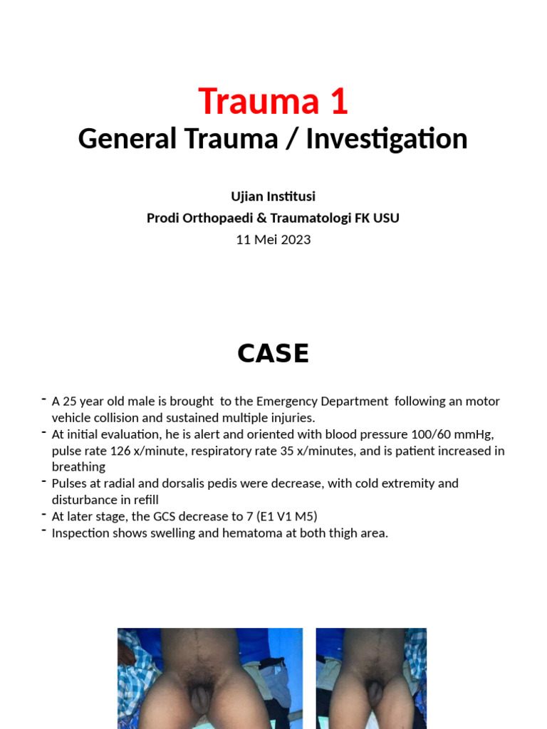 Trauma 1 | PDF