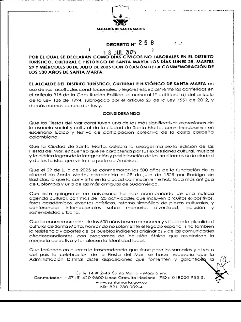Decreto No. 258 | PDF