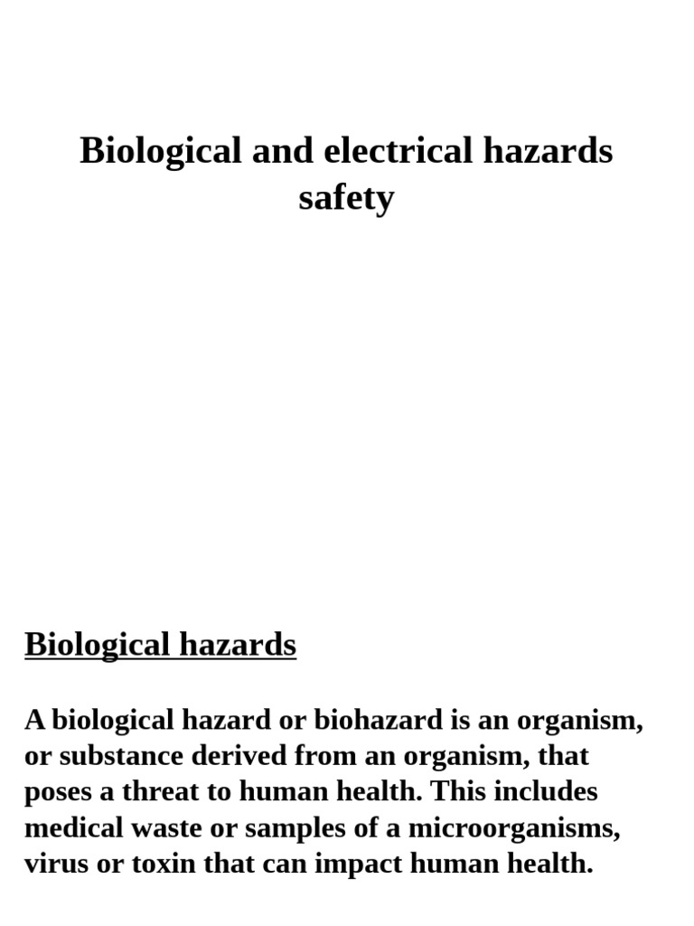 Understanding Biological Hazards | PDF | Hazards | Microbiology