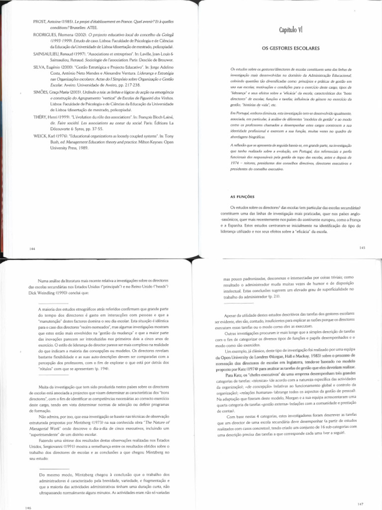 Os Gestores Escolares | PDF