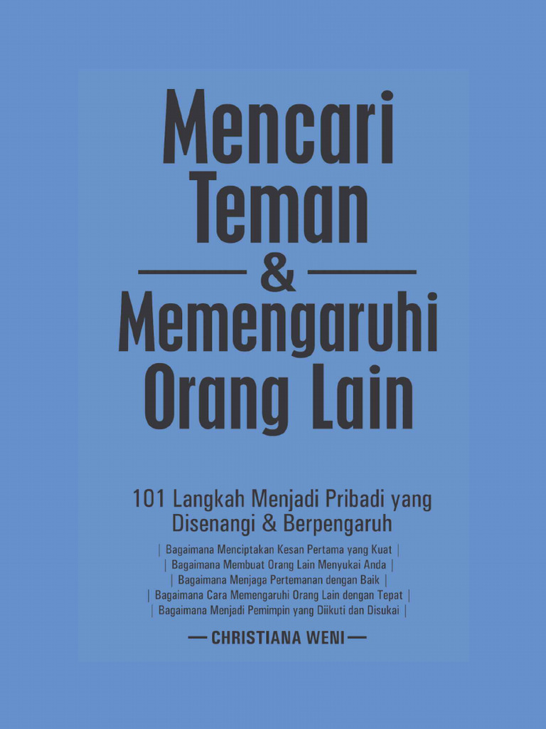 Mencari Teman Dan Memengaruhi Orang Lain - Christiana Weni | PDF