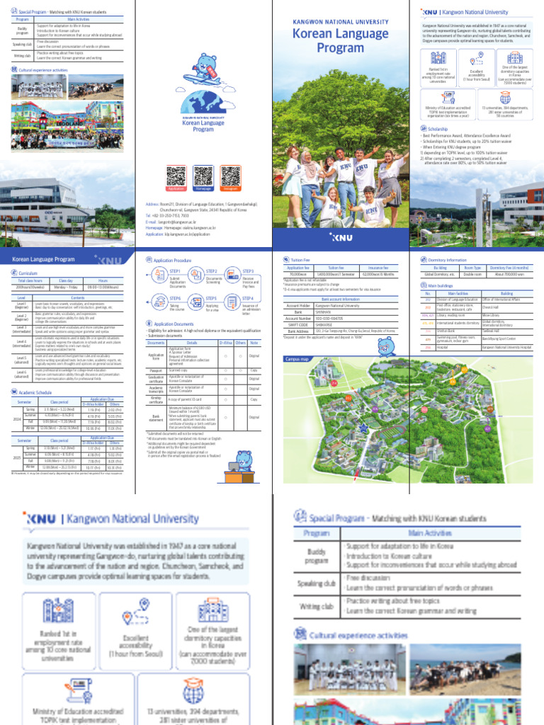 ENG - KNU 2025 Korean Language Course | PDF | Human Migration