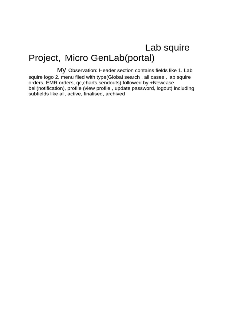 Micro GenLab Portal Overview | PDF