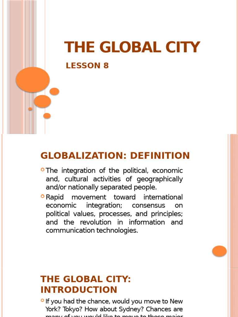 The Global City | PDF | Globalization | Economies