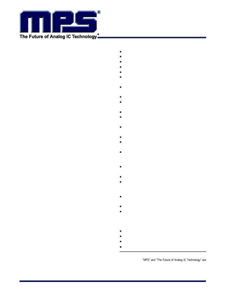 MP2853 MPS | PDF | Amplifier | Analog To Digital Converter
