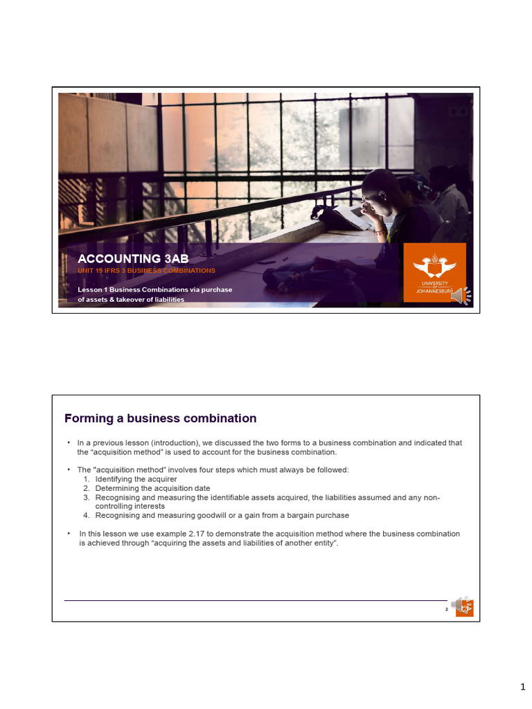 Business Combinations: Acquisition Method Guide | PDF | Intangible ...