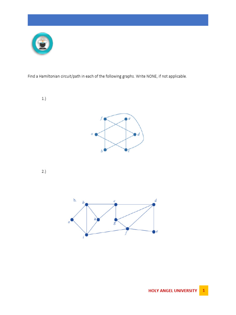 Mathmworld Module+3 Practice Hamiltonian+Graph | PDF